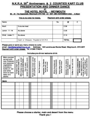 This entry was posted in Karting News . Bookmark the permalink . ← NKRA ...